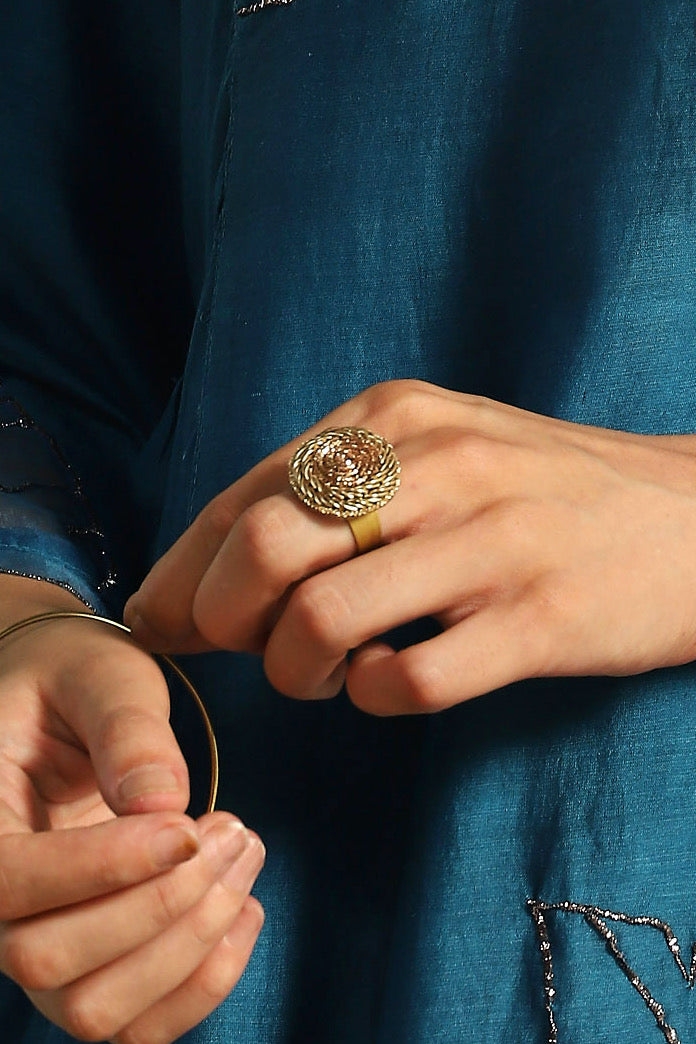 Charkhee's Celestial Loop Ring: A Hand-Embroidered Marvel – charkhee