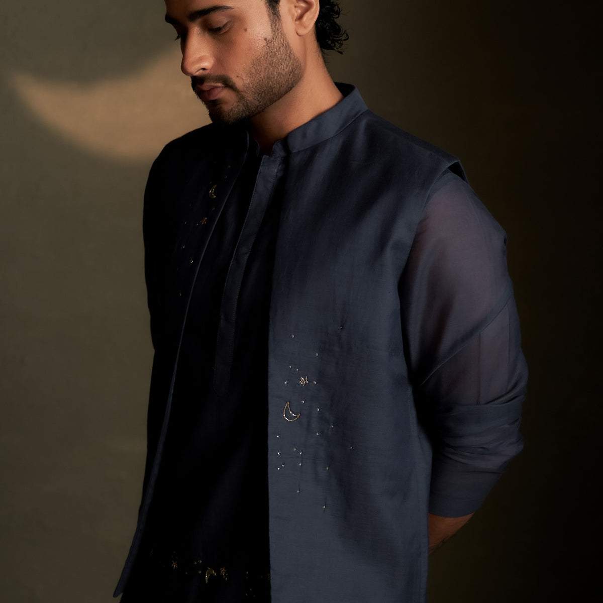 Blue Dusk Short Open Jacket – charkhee