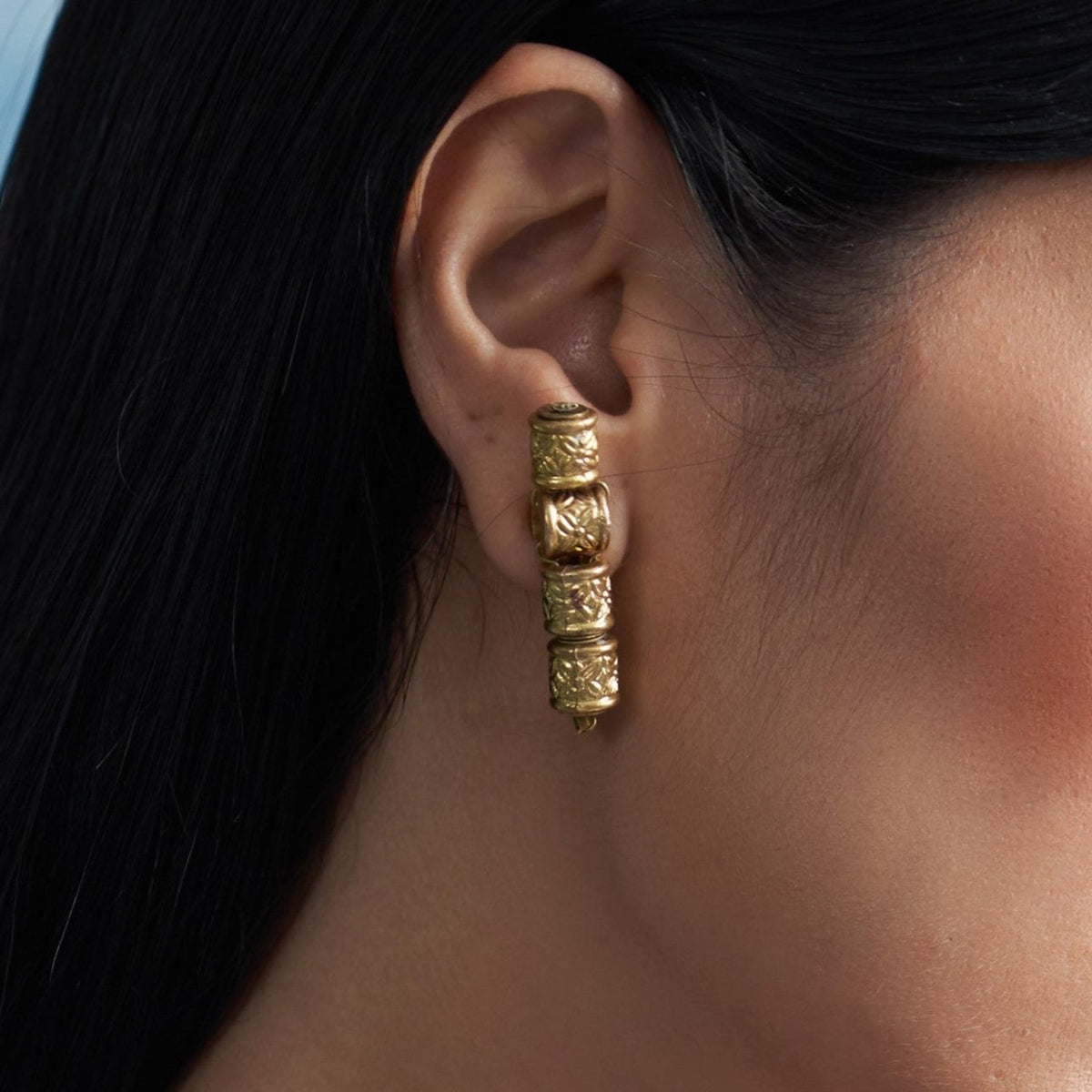 Aura Long Studs: Handcrafted Elegance for Your Collection – charkhee